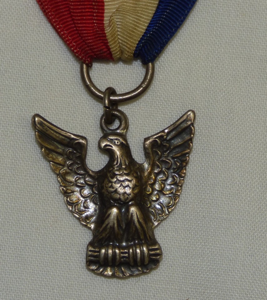 Boy Scouts Be Prepared Sterling Silver Eagle Pin Badge Medal Award ...