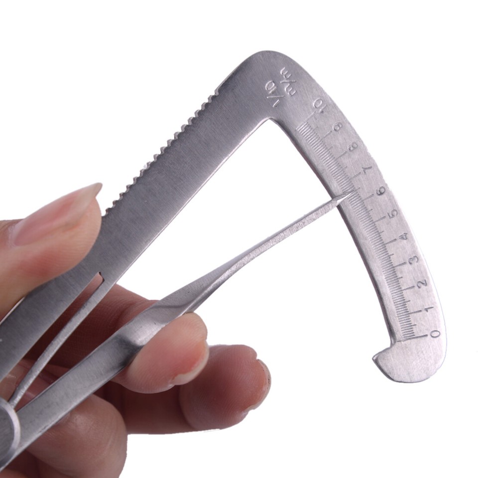 Pro Dental Lab Wax Steel Crown Gauge Caliper Ruler Dental Surgical ...