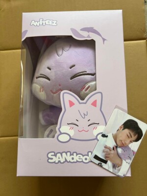 ATEEZ San ANITEEZ Pop Up in Illusion SANdeoki Plush Doll & Photocard PC ...