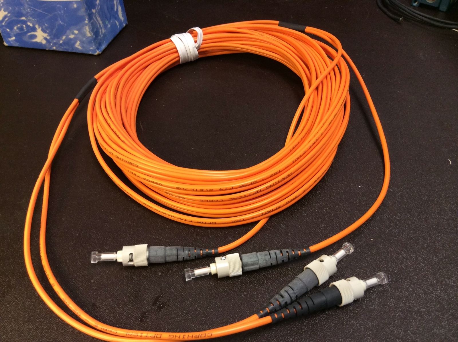 35 FEET CORNING GOLD FIBER OPTIC PATCH 2F ZIP STPC/STPC 505002K5141030F ...