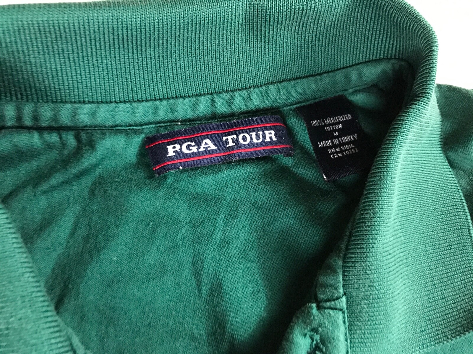 TPC Sawgrass Polo Shirt Mens SZ S/M Green PGA Tour Golf Mercerized ...