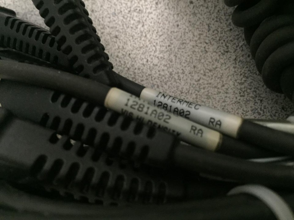 INTERMEC 1281A02 RA VIS HI DENSITY BARPEN BARCODE WAND SCANNER QUANTITY ...