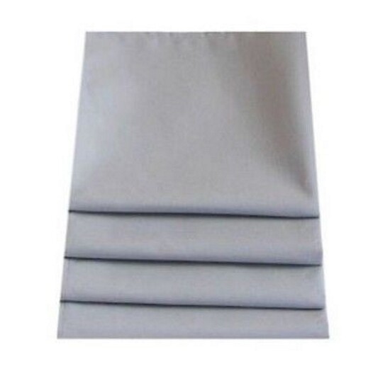 Set of 4, Light Grey Napkins, Soft Cotton Feel, Durable, Washable, 51cm ...