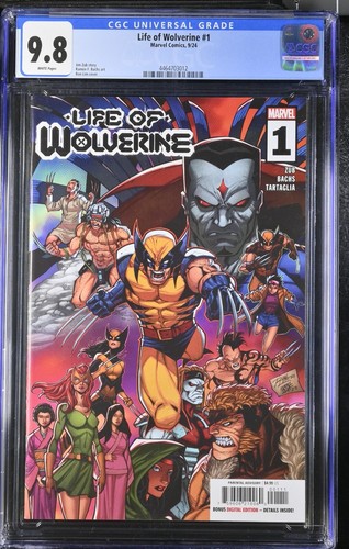 Life of Wolverine #1 CGC 9.8 Ron Lim Cover A Marvel 2024 WP White Pages ...