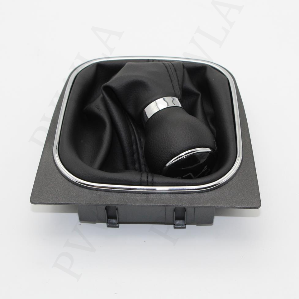 5 Speed Manual Gear Stick Shift Knob With Boot For VW Jetta Golf Black ...