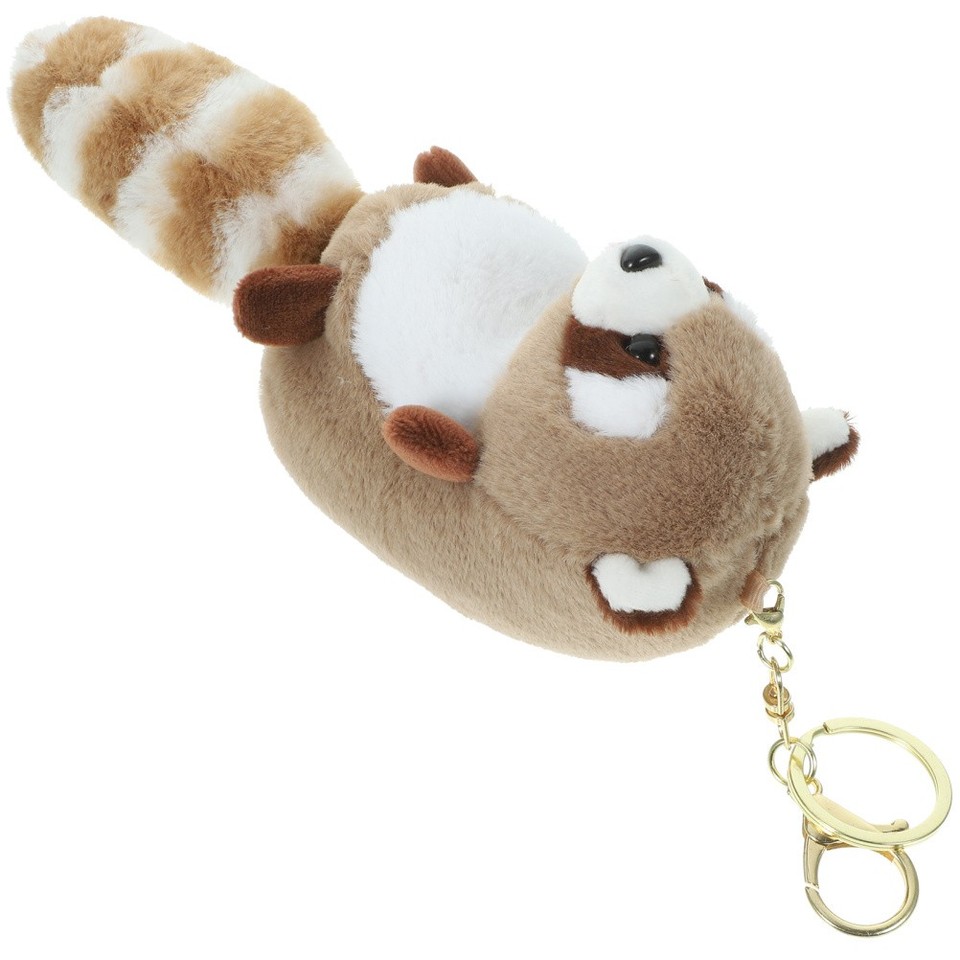Small Racoon Stuffed Animal Keychain Backpack Pendant Decoration Bag ...