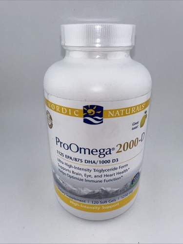 Nordic Naturals ProOmega 2000-D Omega-3 D3 120 Softgels | eBay