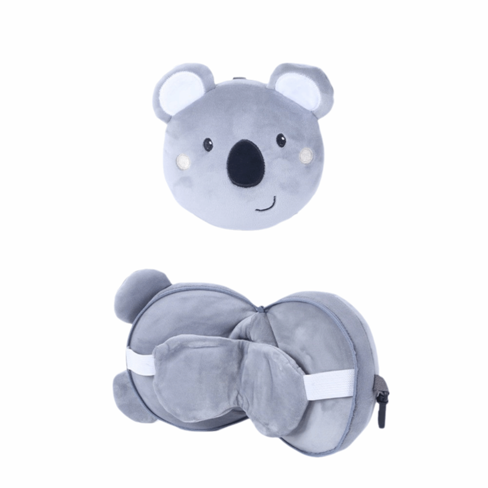 2 in 1 Travel Eye Cover Cartoon Napping Sleeping Pillow Sleeping Mask ...