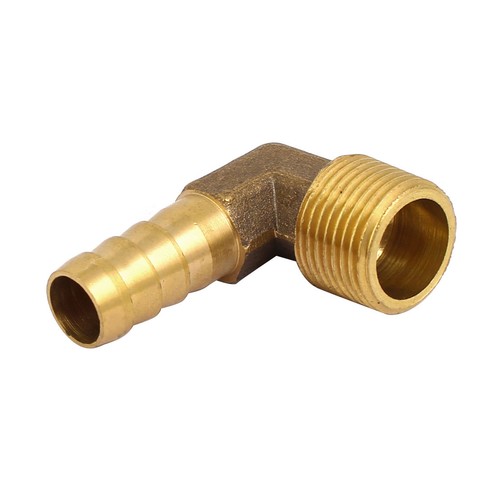 3/8BSP Male Thread 10mm Hose Barb Fitting Right Angle Elbow Coupler ...