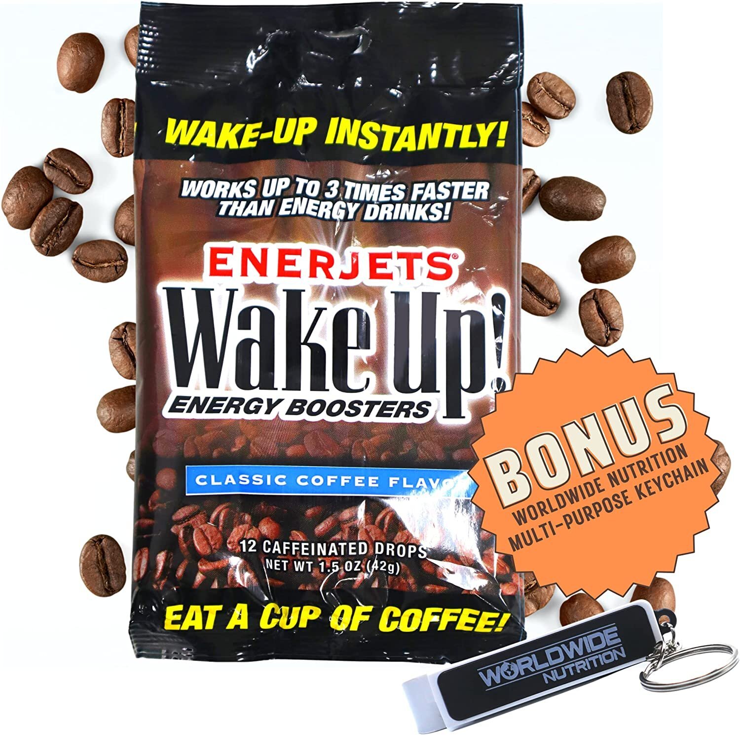 Enerjets Wake Up Energy Booster - Instant Coffee Energy Supplements ...