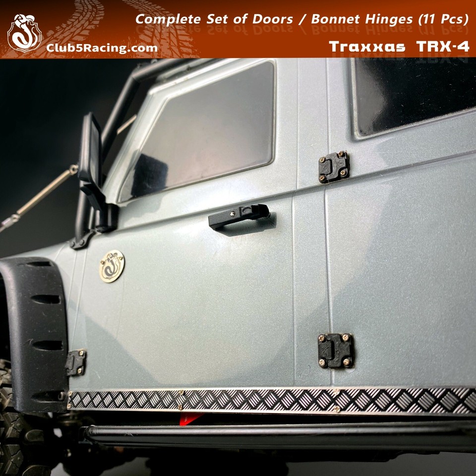 Complete Set of Doors / Bonnet Hinges (11 Pcs) For TRX-4 Defender Body ...
