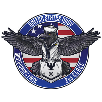 US Navy Boatswain's Mate 3rd Class Rate BM3 Crow Prior Service Veteran ...