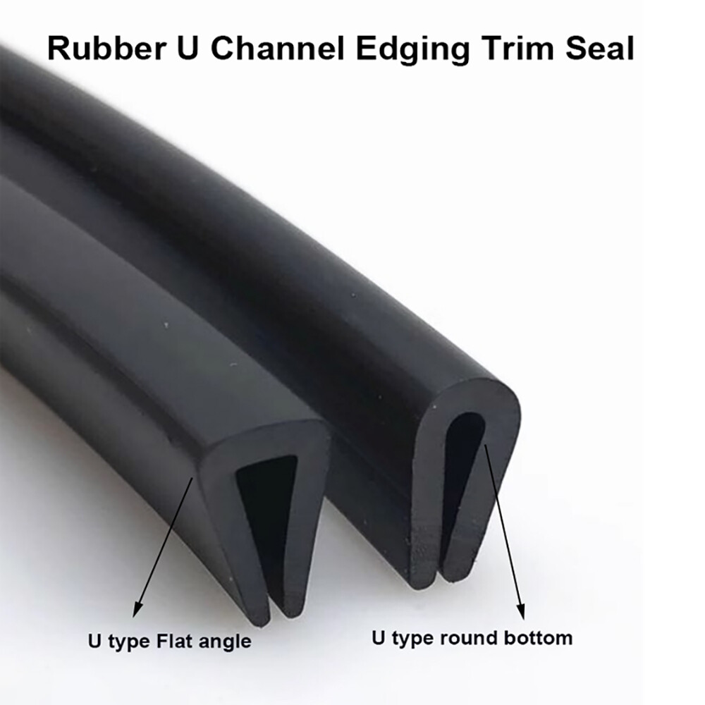 Black Rubber U Channel Edging Trim Seal Price Per Metre all size ...