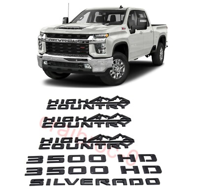 2019-2023 Chevrolet Silverado 3500 HD High Country Emblem Badge Kit ...