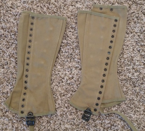 WWII US Army Unissued M-1938 Canvas Dismounted Leggings/Gators/Spats | eBay