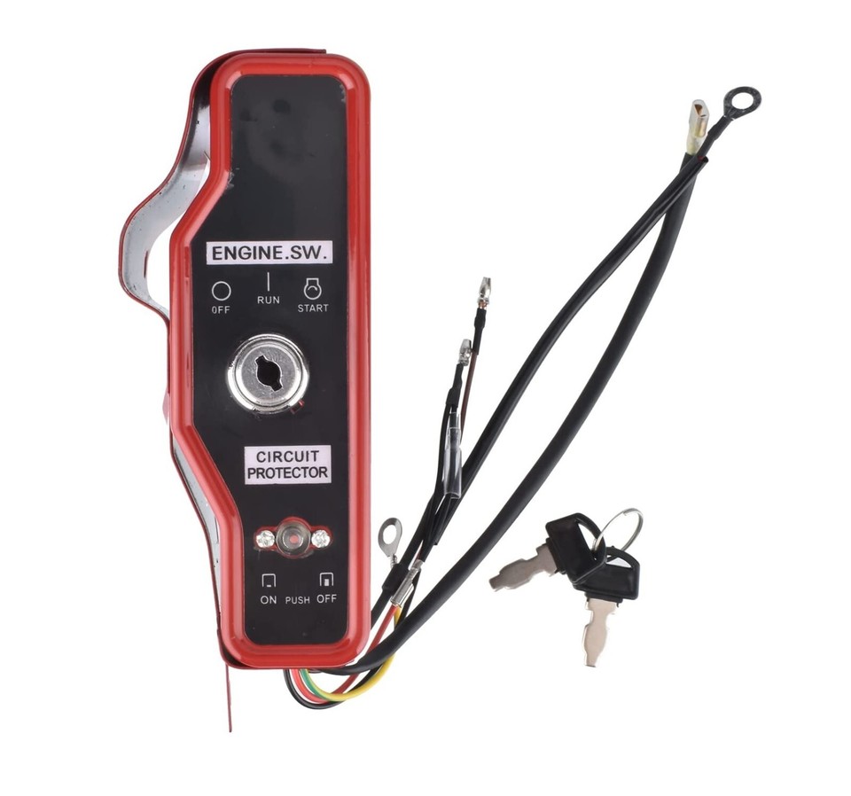 Starter Motor Key Box Flywheel Electric Start Kit Fits GX390 13 HP ...