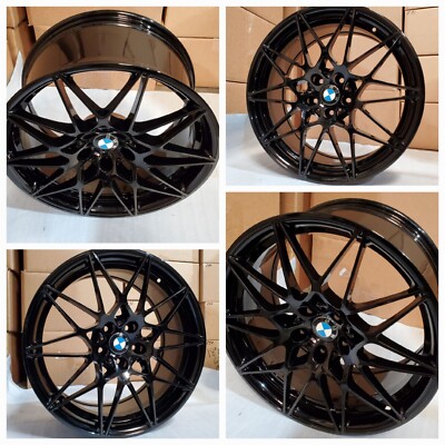 20" 19" BMW M3 M4 OEM Competition 666M Black Wheels Rims | 5x120 ...