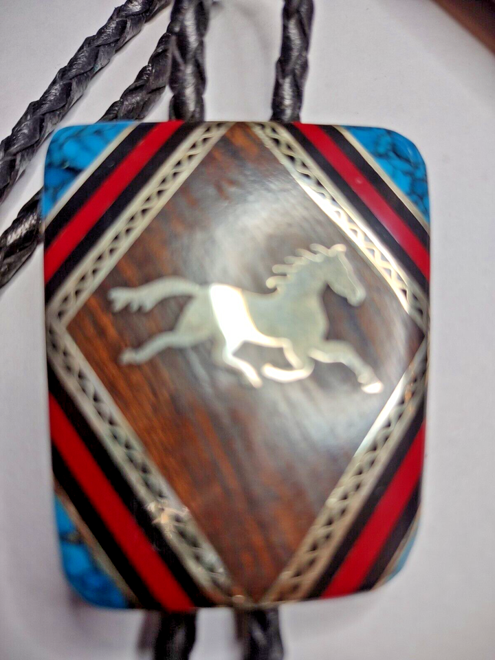Rare Native American Navajo David Yellowhorse turquoise & Silver HORSE ...