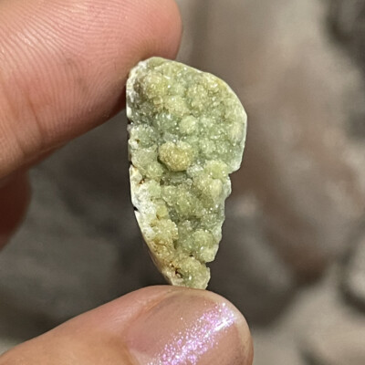 10ct 27.8x13x7mm Rare Lime Green Wavelite Loose Drusy Rock Specimen | eBay