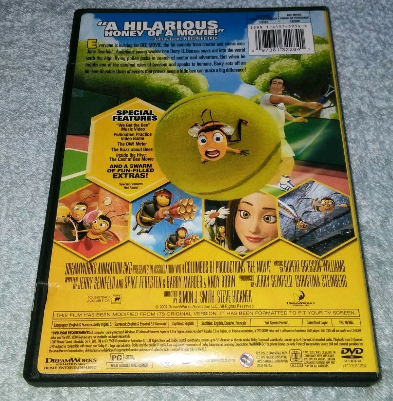 Bee Movie (Full Screen Edition) DVD 97361322841| eBay