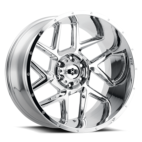 1 New 20x12 Vision 360 Sliver Chrome 6x139.7 6x5.5 ET-55 Wheel Rim ...