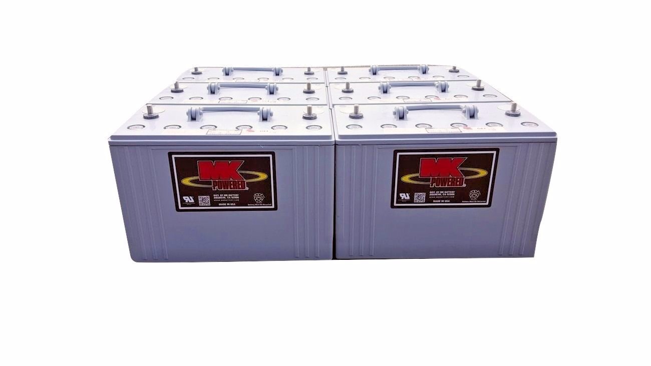 QTY 6: 12V 12 Volt GEL Golf Cart Battery for Chrysler GEM Polaris E2 E4 ...