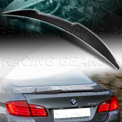 W-POWER CARBON PAINTED TRUNK SPOILER WING FIT 11-16 BMW 528i 535i 550i ...