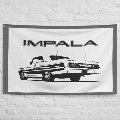 1964 64 Impala Chevy Antique Car Garage Office Man Cave Banner Flag 34. ...