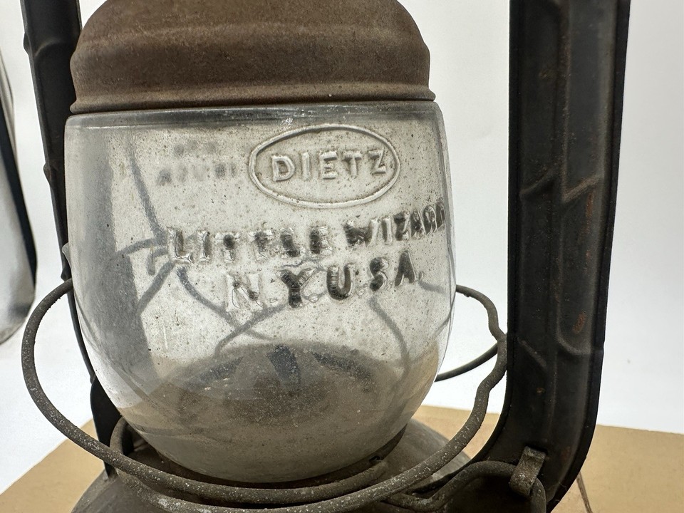 Vintage Dietz Kerosene Lantern Little Wizard Made In USA Loc Nob Clear ...