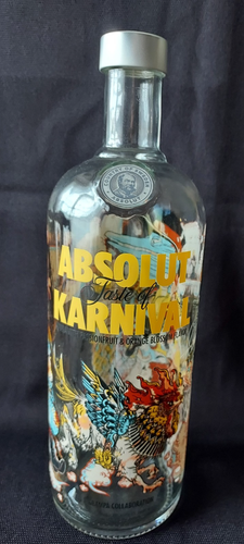 Absolute Taste of Karnival EMPTY Vodka Bottle - Sweden - Limited ...