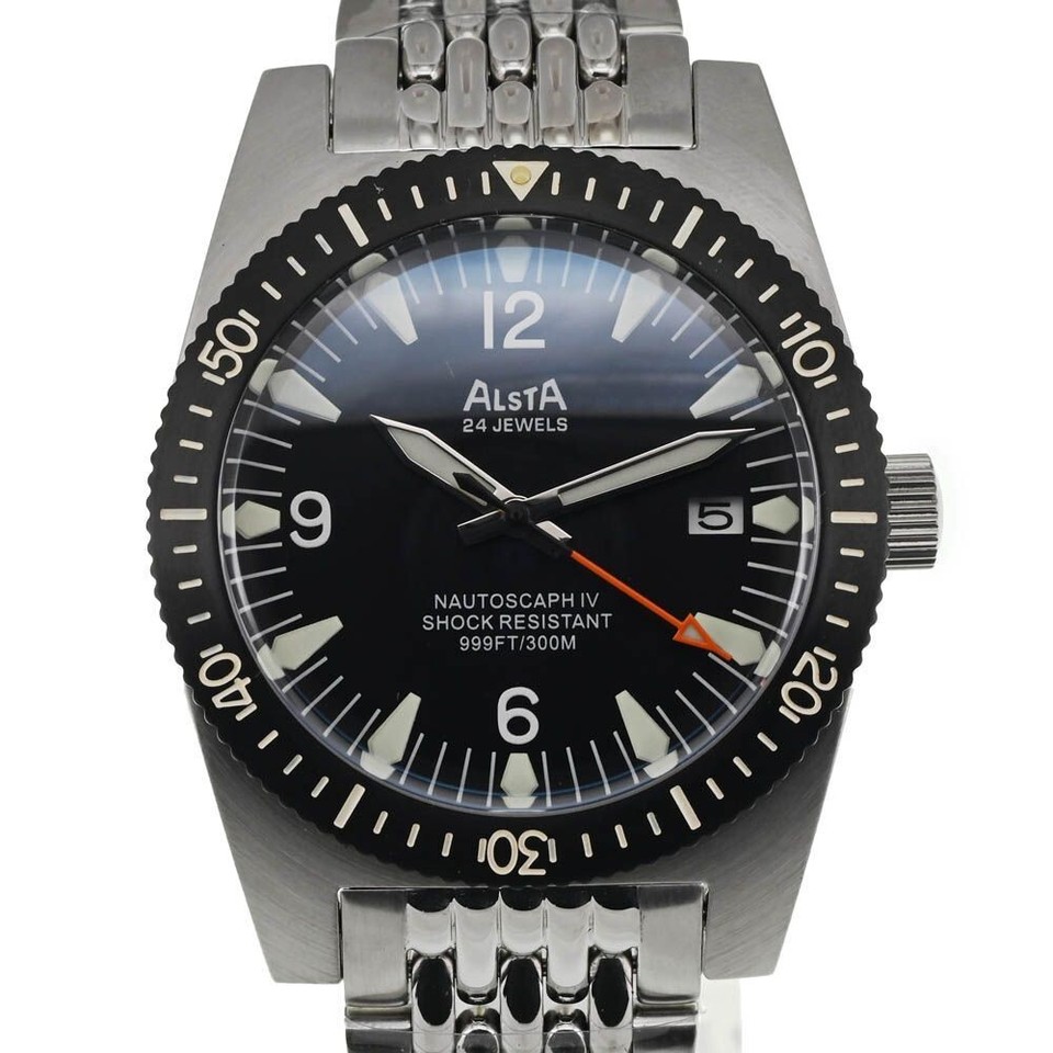 Alsta Nautoscaph IV Automatic ANSA1970-4TH JAWS Limited 400 Black Mens ...