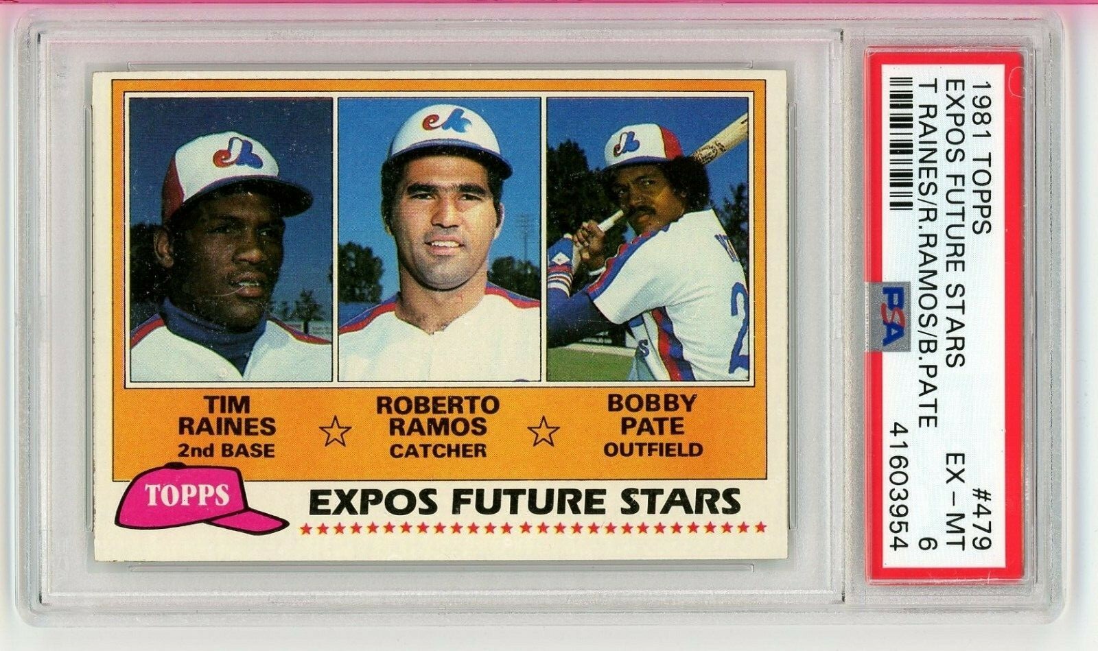 1981 Topps Expos Future Stars #479 Tim Raines PSA 6 EX-MT | eBay