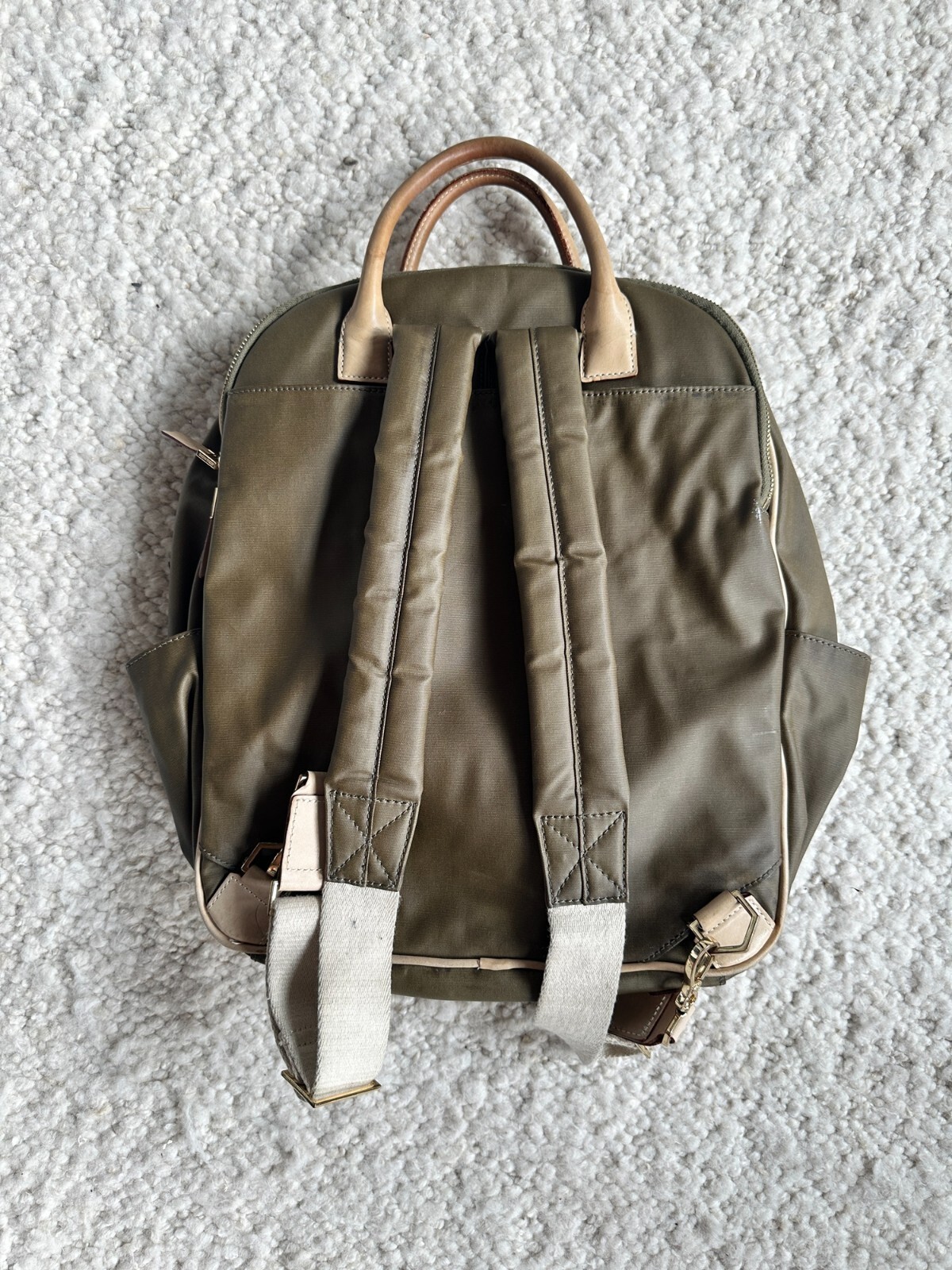 India Hicks Bag/Backpack with Computer compartment. Leather/Canvas. New ...