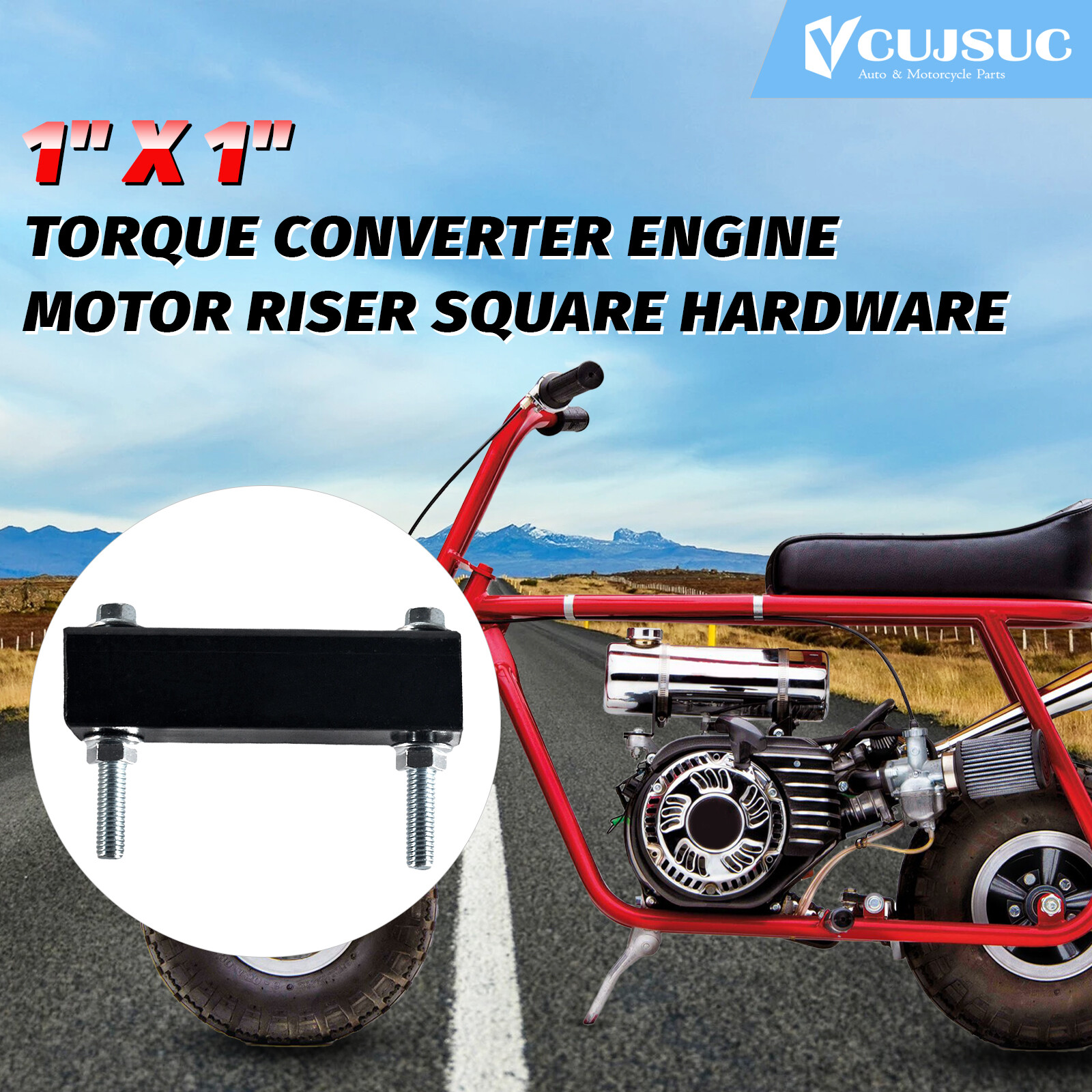 Torque Converter Engine Motor Riser Square Hardware Kit Fit 212cc 196cc ...