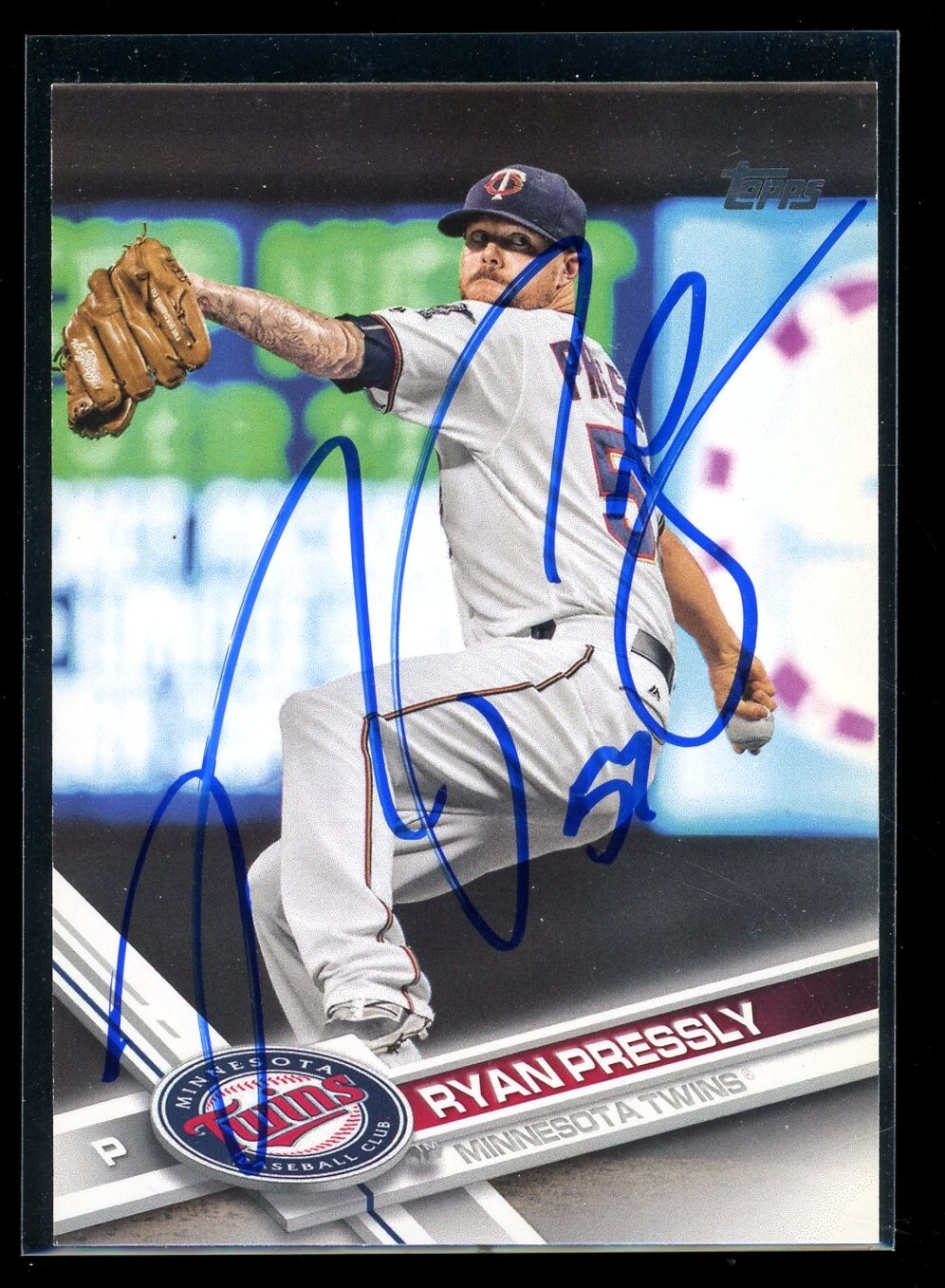 2017 Topps RYAN PRESSLY Signed Card autograph auto TWINS ASTROS | eBay