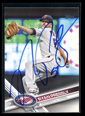 2017 Topps RYAN PRESSLY Signed Card autograph auto TWINS ASTROS | eBay