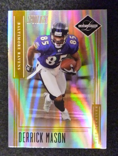 2006 Leaf Limited Spotlight Gold 88 Derrick Mason #/10 - RARE | eBay