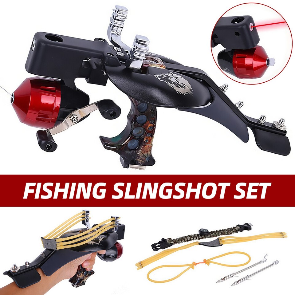 Fishing Slingshot Kit with Reel and 2* darts,Fishing Slingshot for ...
