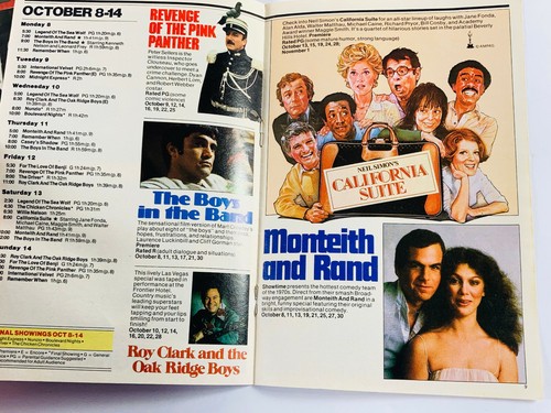 Lot (x9) TV Guide Showtime Schedule Magazines 1970's NICE movies hbo | eBay