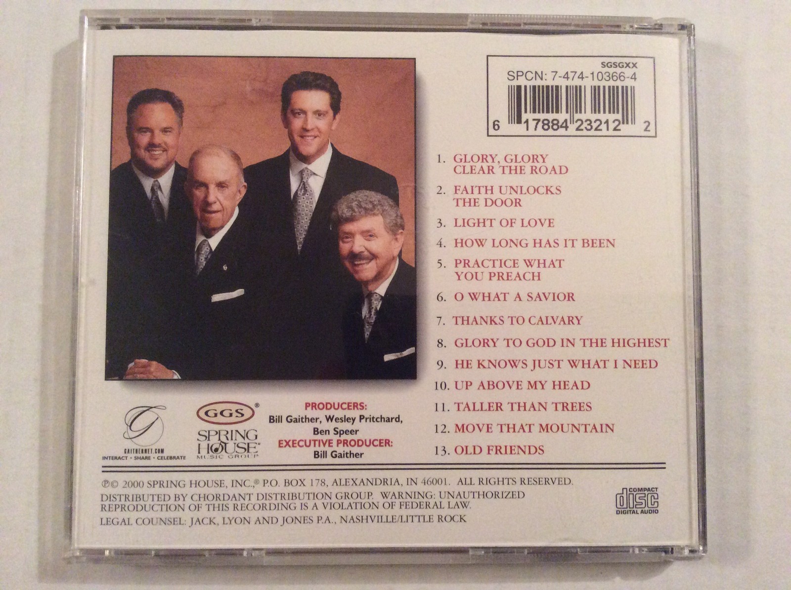 The Old Friends Quartet ENCORE Southern Gospel CD Jake Hess George ...
