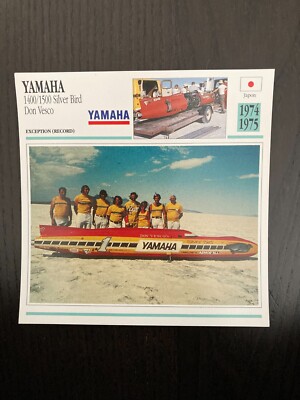 CARTE FICHE MOTO collection ATLAS YAMAHA 1400 /1500 SILVER BIRD DON ...