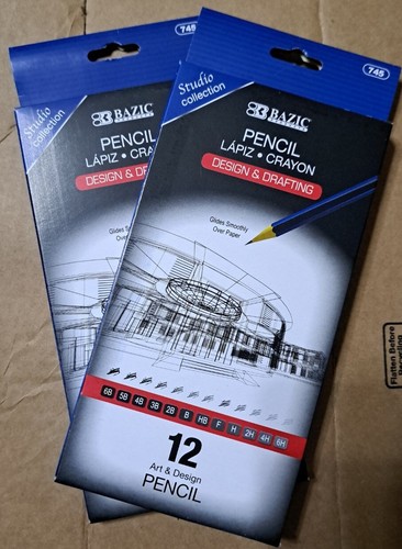 24 Design & Drafting PENCILS Art Sketch Architectural Drawing Assorted ...