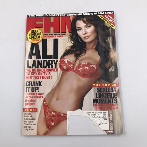 FHM Magazine December 2002 Ali Landry Lingerie DMX For Him Vol 3 Issue ...