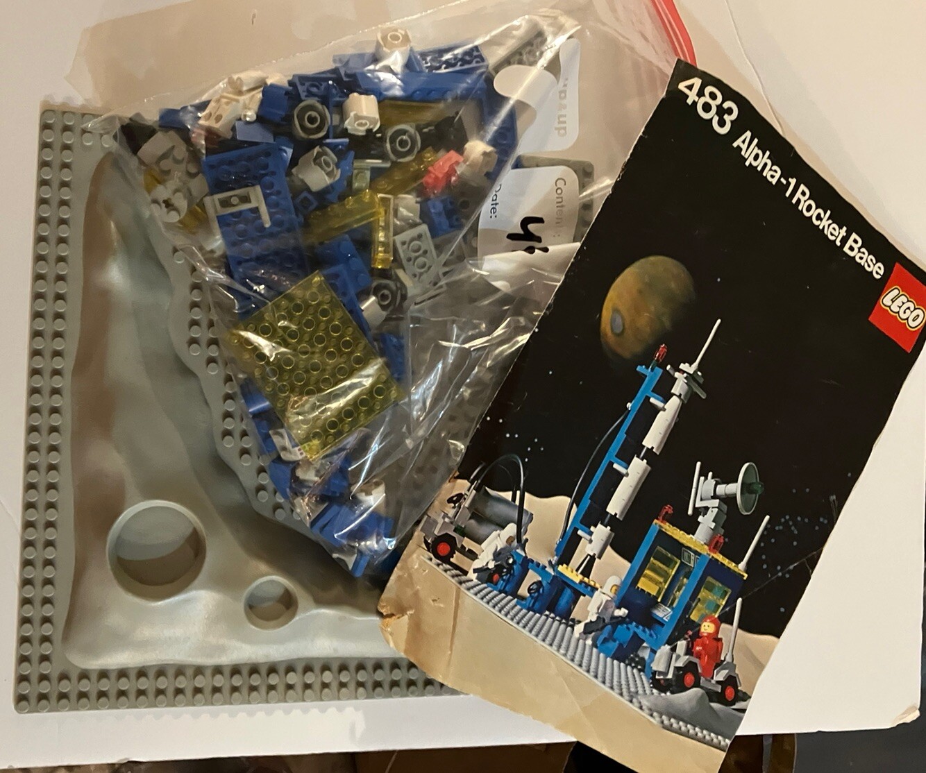 Lego 483 Alpha 1 Rocket Base Classic Space Set | eBay
