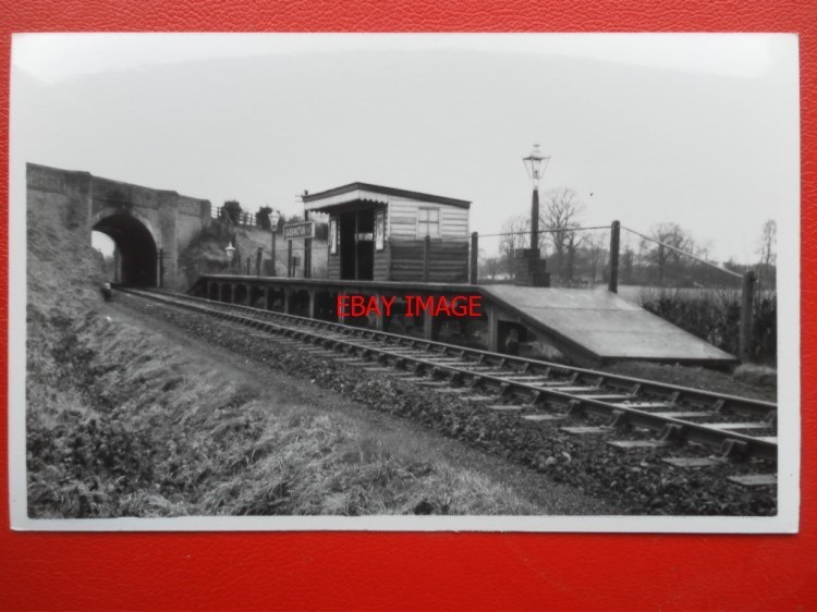 PHOTO CASSINGTON HALT RAILWAY STATION ON THE OXFORD WITNEY AND FAIRFORD ...