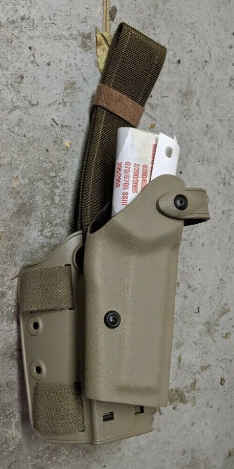 Safariland 1911 Colt M45A1 CQBP Railed, tactical leg holster RH -used ...