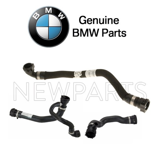 For BMW E70 X5 07-10 Upper & Lower Radiator Hoses w/ Water Hose Genuine ...
