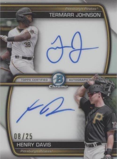 2023 Bowman - Dual Prospect Autographs Chrome Henry Davis, Termarr ...