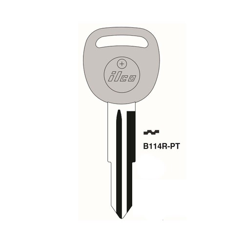 ILCO New Uncut Chipped Transponder Key Replacement for GM Circle ...