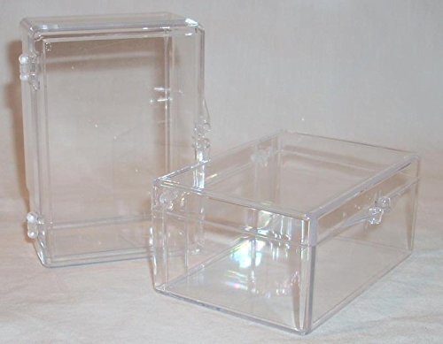 Custom Angler Clear Plastic Fly Boxes 3x2x1 Flip Top Hinged Lid for ...